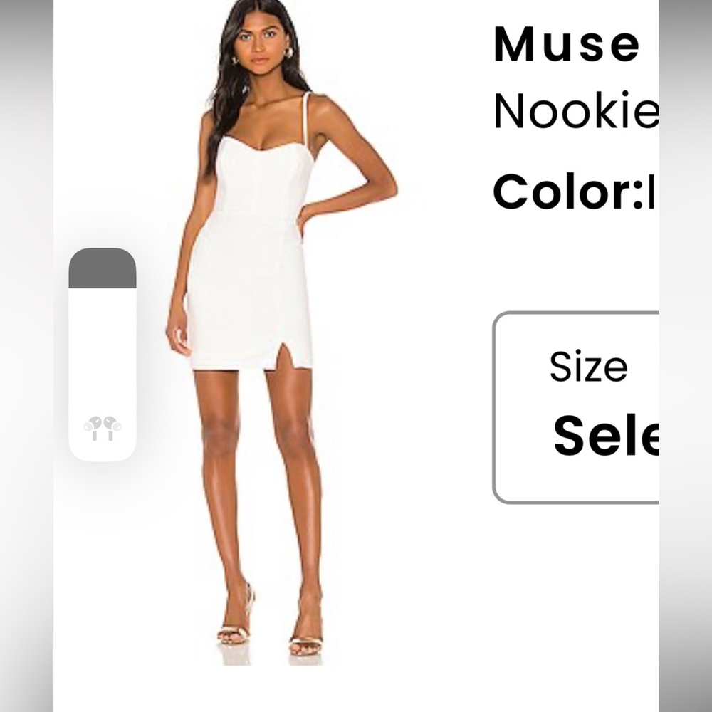 Nookie Muse Mini Dress In Ivory - Gem